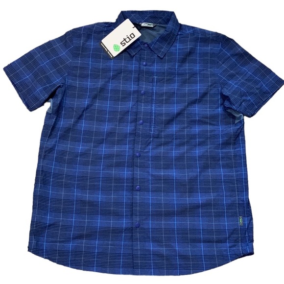 Stio | Shirts | Stio Mens Hagen Trail Shirt Skyline Blue Plaid | Poshmark